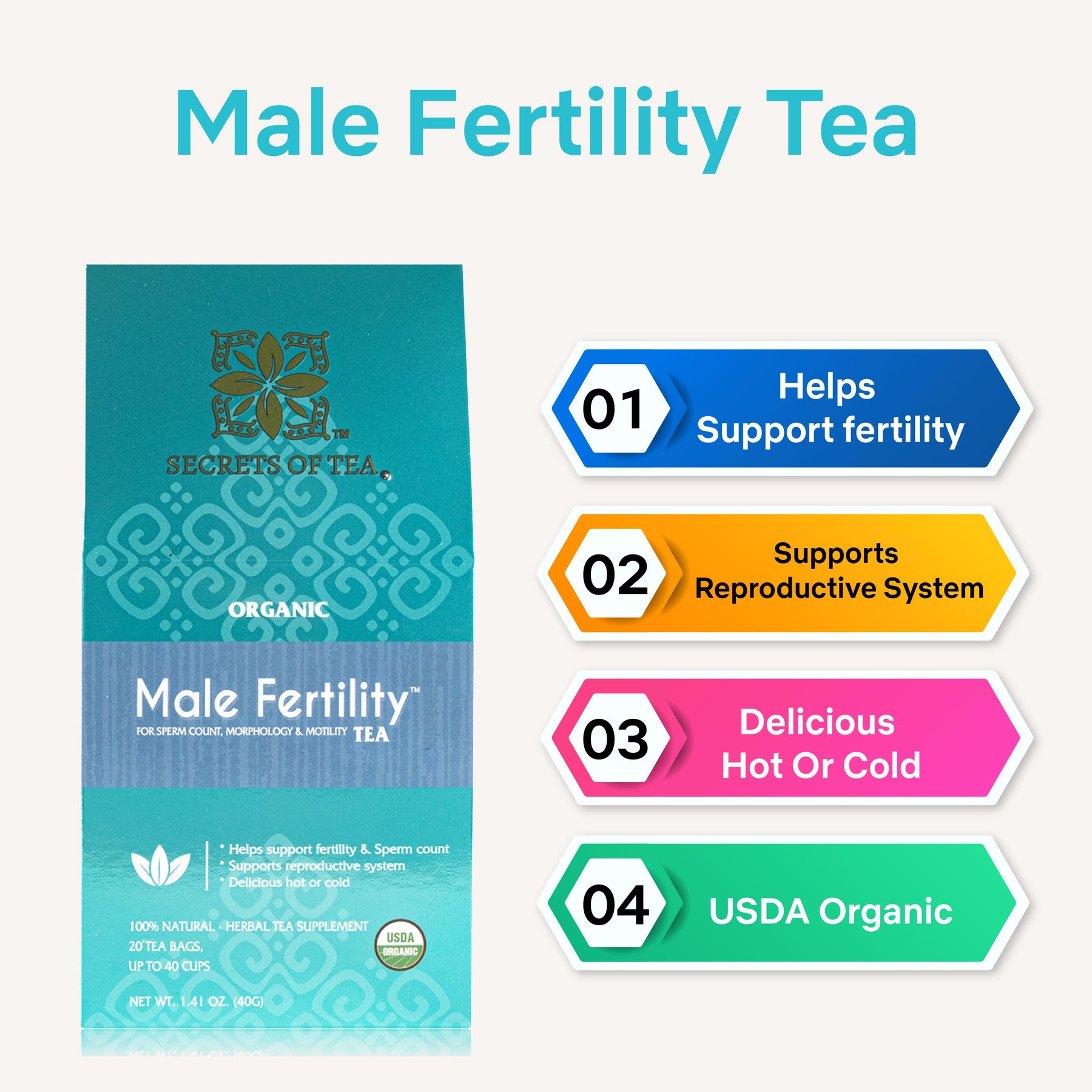 Herbal Tea for Male Wellness and Reproductive Support by Secrets Of Te ...
