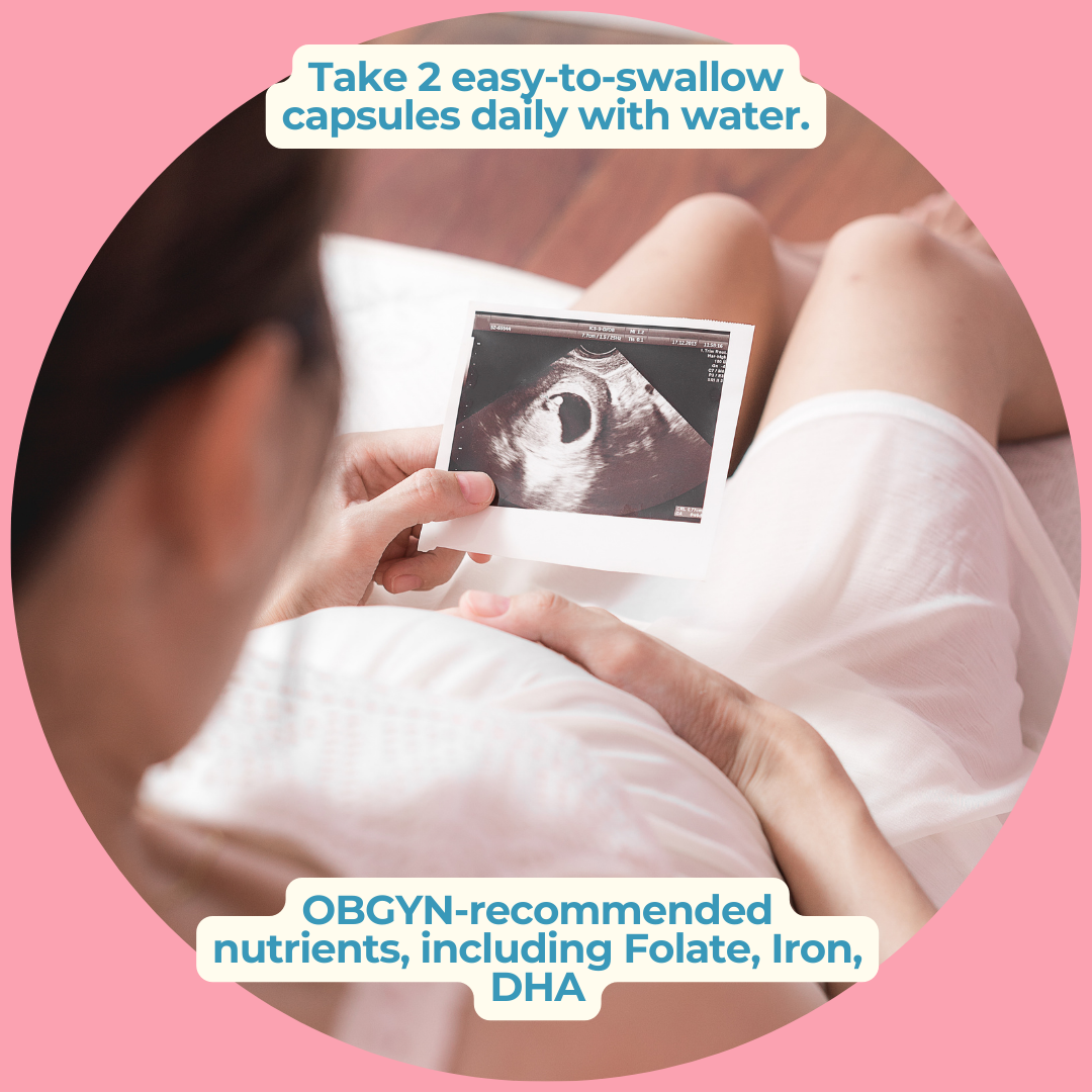 Prenatal Vitamin + DHA (60 Day Supply) | Fertility & Pregnancy Support ...