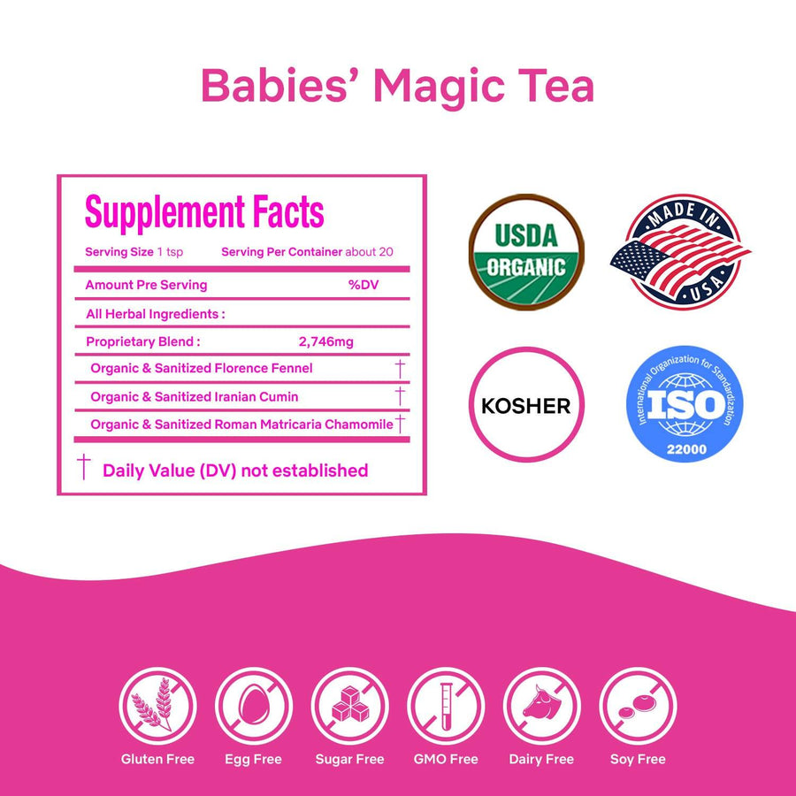 Infant Colic & Gas Relief: Babies Magic Tea – SecretsOfTea
