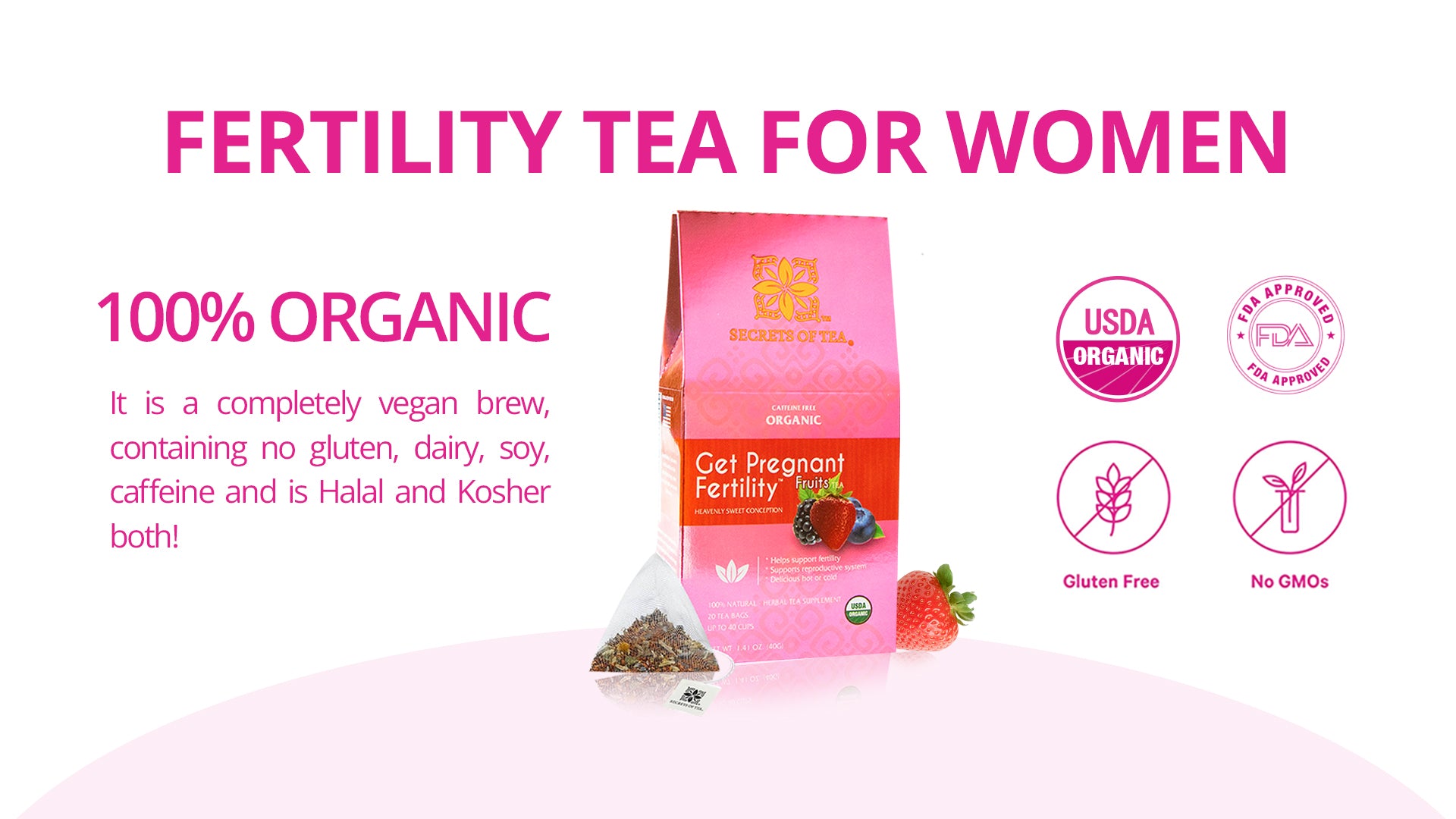 Fertility Tea for Women – Organic Herbal TTC Blend | Secrets of Tea ...
