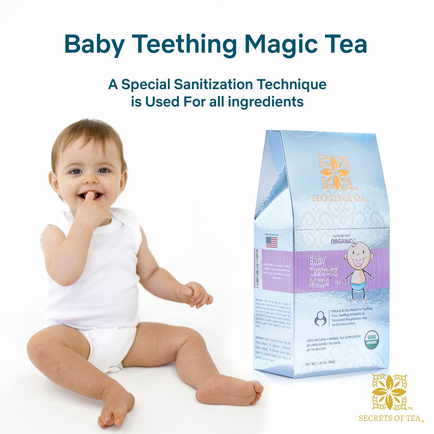 Baby Teething Relief Tea- Natural Relief for Teething and Digestion ...