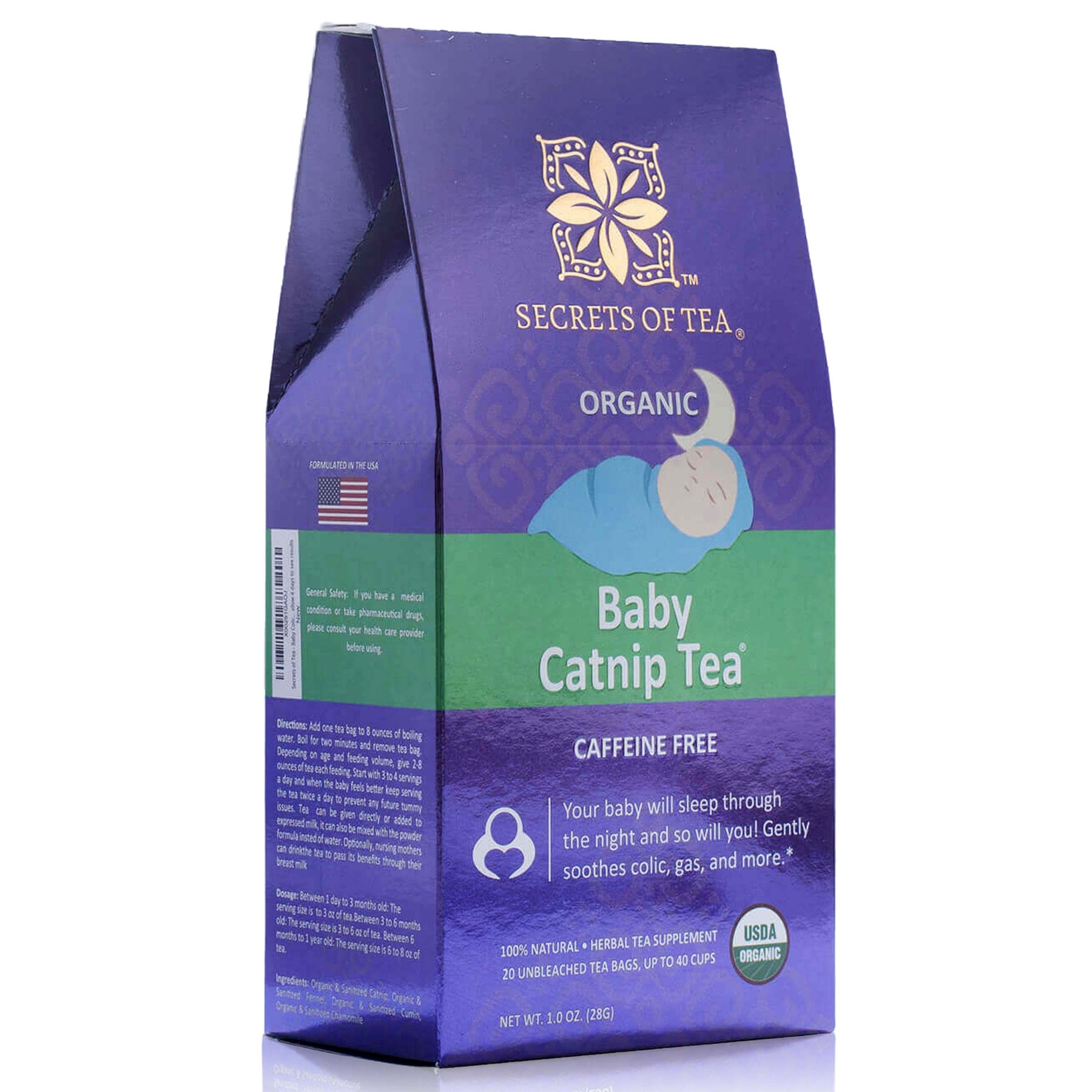 Natural Colic & Gas Relief: Organic Baby Catnip Tea | Secrets Of Tea ...