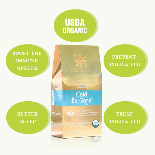 Cold Relief Tea-Cold Be Gone: 40 Servings- Immune Support Tea ...
