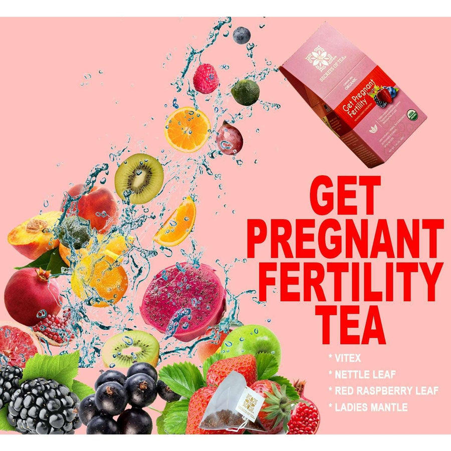 Get Pregnant Fertility Fruits Tea - Organic Herbal Blend for Women's ...